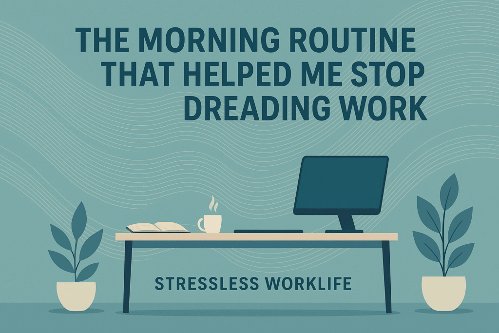 The Morning Routine That Helped Me Stop Dreading Work